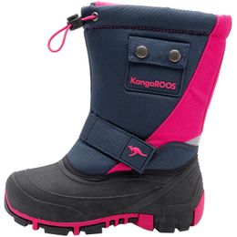 Kangaroos Kinder Winterstiefel "Kanga-Bean II", Gr. 35, blau, Synthetik, Textil, Schuhe, Snowboots, Winterboots, Winterschuhe, wasserabweisend