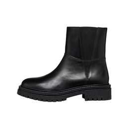 Geox Damen Stiefelette "Geox Stiefelette Leder/Textil", Gr. 40, schwarz, Leder, Textil, Schuhe