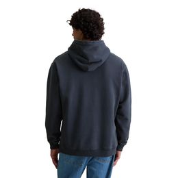 Marc O'Polo Herren Hoodienavy teal, Gr. L, MARC O'POLO DENIM, unifarben, Sweatware, Obermaterial: 100% Baumwolle, Sweatshirts, relaxed fit, K&auml;ngurutasche,
