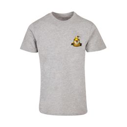 F4NT4STIC Damen T-Shirt "Rubber Duck Wizard TEE UNISEX", grau, Gr. S, Obermaterial: 100% Baumwolle, Shirts, Print