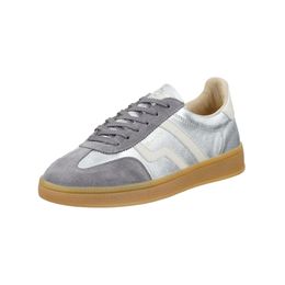 Gant Damen Sneaker "Gant Sneaker Leder/Textil", Gr. 39, silber, Leder, Textil, Schuhe