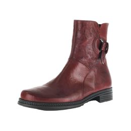 Gabor Damen Stiefelette "Gabor Stiefelette Leder", Gr. 38,5, rot, Leder, Schuhe