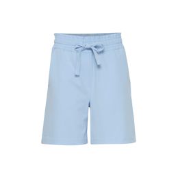 oxmo Damen Sweatshorts "Sweatshorts OXDaniella", blau, Gr. 36, Obermaterial: 64% Polyester PES. 32% Viskose CV. 4% Elasthan EL., Hosen