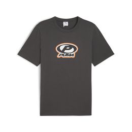 T-Shirt Puma "FUTURE.Puma.ARCHIVE Graphic T-Shirt Erwachsene", Damen, Gr. L, dusky gray, Obermaterial: 100% Baumwolle; Rippe: 20% Polyester, 80% Baumwolle, bedruckt, regular fit, Rundhals, Shirts T-Shirt