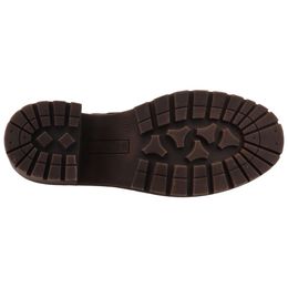 Mustang Shoes Damen Winterstiefelette "Leila", Gr. 38, braun, Lederimitat, Textil, Schuhe, Winterstiefel mit Kunstfellkragen und Blockabsatz