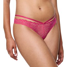 Triumph Damen String "That Night In Vegas", Gr. 40, rosa, Mesh, Obermaterial: 86% Polyamid, 14% Elasthan, Unterhosen, Spitz, mit Mesh-R&uuml;ckseite,