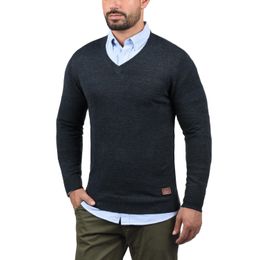 Blend Herren Strickfleece-Pullover "Strickpullover BHLasse", blau, Gr. XL, Obermaterial: 50% Baumwolle CO. 50% Polyacryl PAN., Pullover