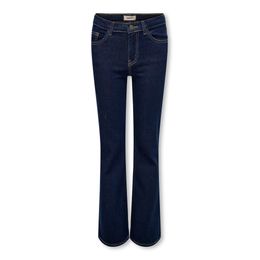 KIDS Only M&auml;dchen Relax-fit-Jeans "KOGJUICY REG WIDE LEG AZG211 DNM NOOS", blau, Gr. 122, unifarben, Denim/Jeans, Obermaterial: 99% Baumwolle, 1%