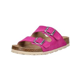 COSMOS Comfort Damen Pantolette "COSMOS Comfort Pantoletten Leder", Gr. 38, rosa, Leder, Schuhe