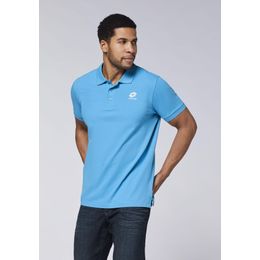 Lotto Herren Poloshirt, blau, Gr. S, unifarben, 100% Baumwolle, Shirts, - in hochwertiger Baumwoll-Piqu&eacute; Qualit&auml;t