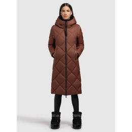 Khujo Damen Steppmantel "SALIA", braun, Gr. S, unifarben, Web, 100% Nylon, M&auml;ntel