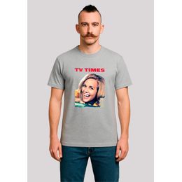 F4NT4STIC Herren T-Shirt "TV Times Honor Blackman 1964 Cover", grau, Gr. XS, Obermaterial: 100% Baumwolle, Shirts, Premium Qualität