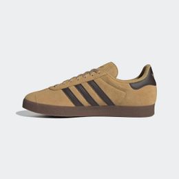 Damen Sneaker "GAZELLE", adidas originals, Gr. 42golden beige, schwarz braun, gold metallic, Leder, Synthetik, Schuhe