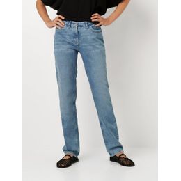 Toni Damen Straight-Jeans "Perfect Shape", blau, Gr. 44, unifarben, Denim/Jeans, Obermaterial: 93% Baumwolle, 5% Elastomultiester, 2% Elasthan,