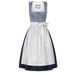 N&uuml;bler N&Uuml;BLER Damen Dirndl "Dirndl midi Frauke", blau, Gr. 38, Obermaterial: 100% Polyester PES., Kleider