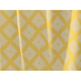 Vorhang Adam, B:145cm H:175cm, gelb, Jacquard, Baumwolle (Bio-Baumwolle), Wohnzimmer, Gardinen, "Maroccan Shiraz Light", aus 100% Bio-Baumwolle