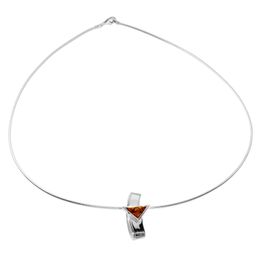OSTSEE-SCHMUCK Damen Halsreif "OSTSEE-SCHMUCK Halsreif mit Anh&auml;nger Gleiter-Ingiara", 42cm, Silber 925 (Sterlingsilber), L: 42, silber, Silber 925