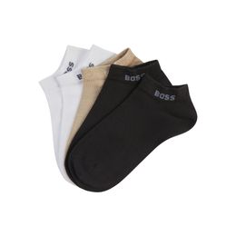 BOSS Damen Sneakersocken "5P AS Logo CC W", Gr. 39, bunt, Baumwollmischung, Socken, mit BOSS-Logoschriftzug