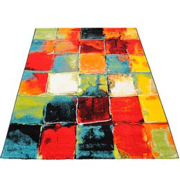 Teppich MERINOS, B:80cm H:13mm L:150cm, bunt, Kunstfaser, Wohnzimmer, Teppiche, "BELIS PATCHWORK", Wohnzimmer