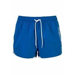 Bench. Herren Badeshorts "Bradley", blau, Gr. S, kontrastfarbene Details, Polyester, Badehosen, mit coolem Logodruck