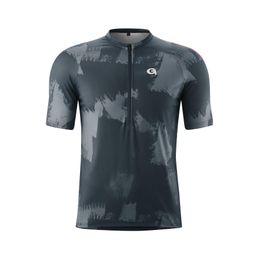 Gonso Herren Radtrikot "VEDELLO"anthrazit, Gr. M, 92% Polyester (Recycelt), 8% Elasthan, Trikots, Herren MTB-Radshirt kurzarm, leichtes