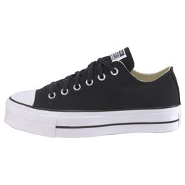 Converse Damen Sneaker "CHUCK TAYLOR ALL STAR PLATFORM CANVAS", Gr. 37,5, schwarz-wei&szlig;, Textil, Schuhe