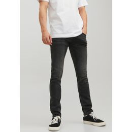Jack & Jones JACK & JONES Herren Slim-fit-Jeans "JJIGLENN – Jeans mit Stretch und figurbetonter Silhouette", schwarz, Gr. 33, Obermaterial: 84% Baumwolle, 14%