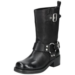 Steve Madden Damen Bikerboots "Steve Madden Stiefel Lederimitat", Gr. 36, schwarz, Lederimitat, Schuhe
