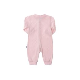 Liliput Jungen Schlafanzug "AOP Punkte", Gr. 50, rosa, 100% Baumwolle, bedruckt, Homewear-Sets, mit durchgehender Druckknopfleiste