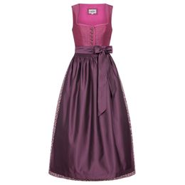 N&uuml;bler N&Uuml;BLER Damen Dirndl "Dirndl lang Gerit", lila, Gr. 52, Obermaterial: 100% Polyester PES., Kleider