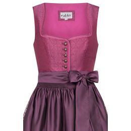 N&uuml;bler N&Uuml;BLER Damen Dirndl "Dirndl lang Gerit", lila, Gr. 54, Obermaterial: 100% Polyester PES., Kleider