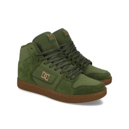 DC Shoes Herren Sneaker "Manteca 4 Hi", Gr. 9, grün, 51.34% Leder, 48.66% Synthetikmaterial, Schuhe