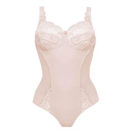 SuSa Damen Body "Body ohne B&uuml;gel Latina", Gr. 90, beige, Spitze, Obermaterial: 78% Polyamid PA. 15% Elasthan EL. 7% Baumwolle CO., Bodys