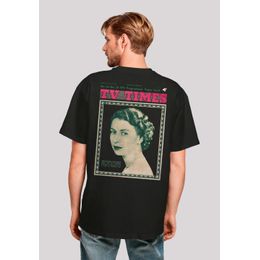 F4NT4STIC Herren T-Shirt "TV Times Queen Elizabeth II 1957 Cover", schwarz, Gr. XL, Obermaterial: 100% Baumwolle, Shirts, Premium Qualit&auml;t