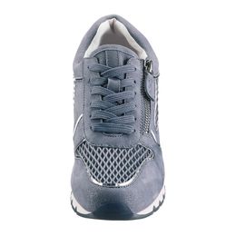 Caprice Damen Sneaker, Gr. 39, blau, Lederimitat, Mesh, Veloursleder, Schuhe