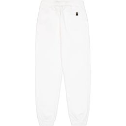 Damen Sweathose "Basic Jogger Small Logo II", wei&szlig;, Gr. XXL, Alpha Industries, bedruckt, Sweatware, Obermaterial: 80% Baumwolle, 20% Polyester, Hosen