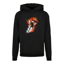 F4NT4STIC Herren Kapuzenpullover "Basketball Splash Sport HOODIE", schwarz, Gr. S, Obermaterial: 50% Baumwolle, 50% Polyester, Pullover, Print