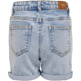 KIDS Only M&auml;dchen Jeansshorts "KONPHINE", blau, Gr. 152, unifarben, Denim/Jeans, Obermaterial: 99% Baumwolle, 1% Elasthan, Jeans