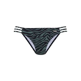 Venice Beach Damen Bikini-Hose "Riella", gr&uuml;n, Gr. 34, Recycling-Polyamid, Badehosen, mit seitlichen Zierb&auml;ndern