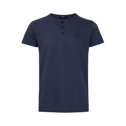 INDICODE Damen T-Shirt "T-Shirt IDColbing", blau, Gr. L, Obermaterial: 55% Baumwolle CO. 45% Leinen LI., Shirts