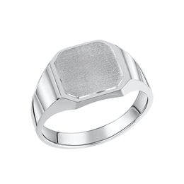 Firetti Herren Fingerring "Schmuck Geschenk Silber 925 Siegelring", 20, Silber 925 (Sterlingsilber), 3,5mm, silber, Silber 925 (Sterlingsilber),