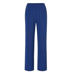 GOLDNER Damen Schlupfhose "Slinky-Hose mit weitem Bein", blau, festlich, Gr. 40, Obermaterial: 95% Polyester PES. 5% Elasthan EL., Hosen, Kein B&uuml;geln