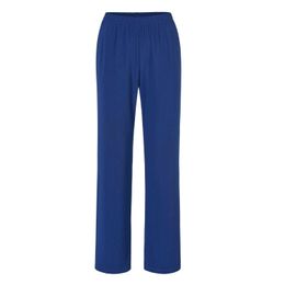 GOLDNER Damen Schlupfhose "Slinky-Hose mit weitem Bein", blau, festlich, Gr. 44, Obermaterial: 95% Polyester PES. 5% Elasthan EL., Hosen, Kein B&uuml;geln
