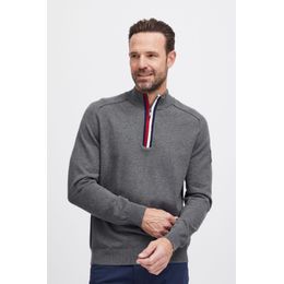 FQ1924 Herren Troyer "Troyer FQKyle", grau, Gr. L, Obermaterial: 87% Baumwolle CO. 13% Polyester PES., Pullover