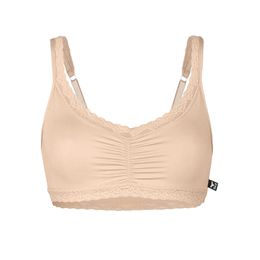 like it! LIKE IT Damen Soft-BH "Soft BH Olivia", Gr. M, beige, Stoff, Obermaterial: 92% Polyamid PA. 8% Elasthan EL., BHs