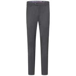 MEYER Herren Chinos "Bonn", grau, Gr. 25, unifarben, 52% Polyester, 43% Wolle, 5% Elasthan, Hosen, mit Stretch-Dehnbund