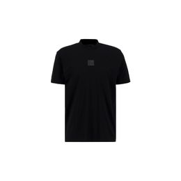 Herren T-Shirt "Label T-Shirt HC", schwarz, Gr. M, Alpha Industries, Obermaterial: 100% Baumwolle, Shirts