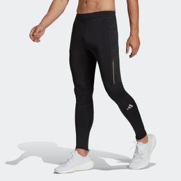 Herren Lauftights "OWN THE RUN", schwarz, Gr. S, adidas Performance, clean, Obermaterial: 72% Polyester, 28% Elasthan, Hosen