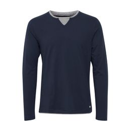 Blend Herren Rundhalsshirt "Rundhalsshirt BHLeonas", blau, Gr. XXL, Obermaterial: 80% Baumwolle CO. 20% Polyester PES., Shirts