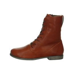 Think! THINK Damen Schn&uuml;rstiefelette "Think Stiefelette Nappaleder", Gr. 38, braun, Nappaleder, Schuhe